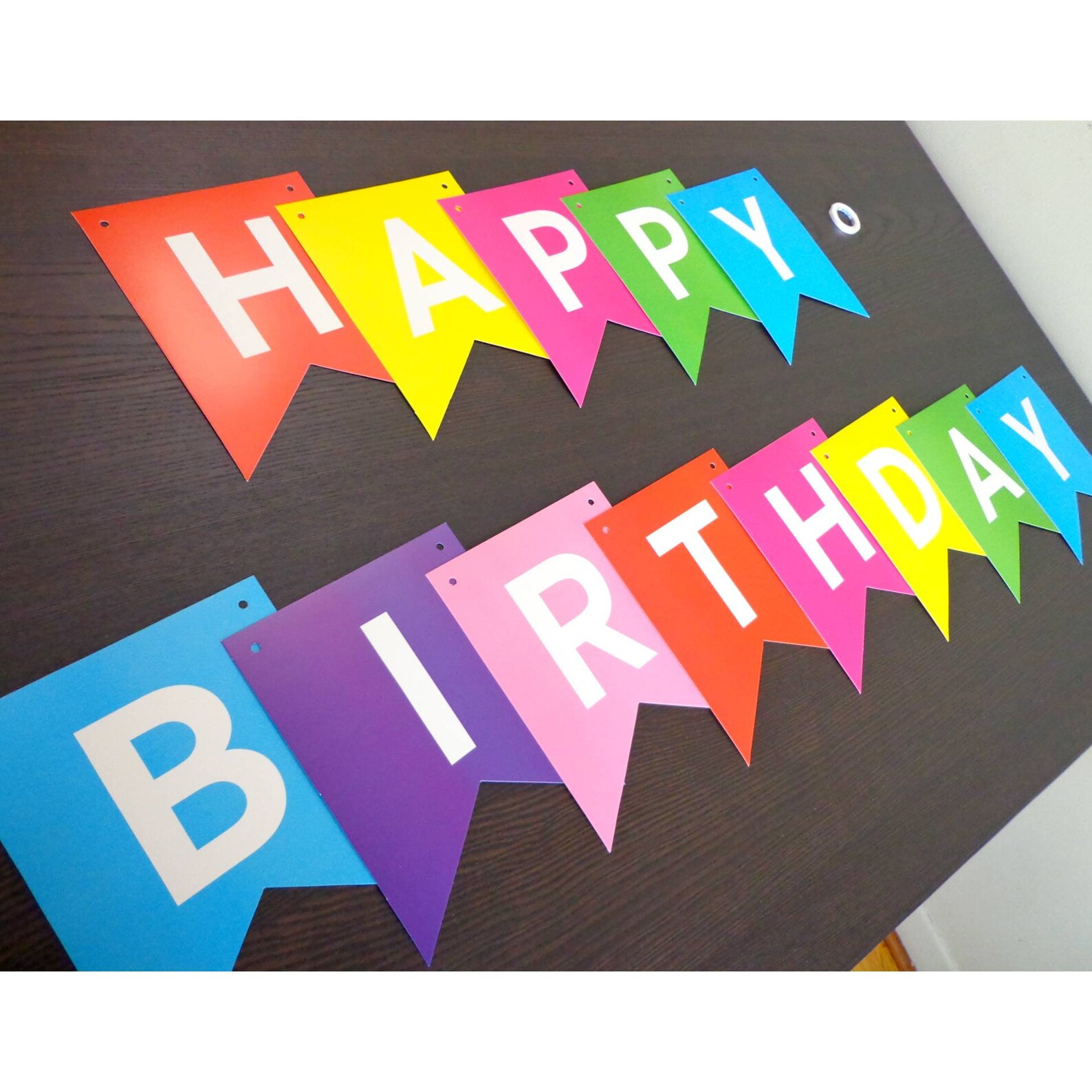 Happy Birthday Banner, Multicolored Banner With 5m String. Party ...