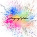 Rainbow Watercolor Glitter Clipart Splashes and Splotches - Etsy
