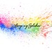 Rainbow Watercolor Glitter Clipart Splashes and Splotches - Etsy