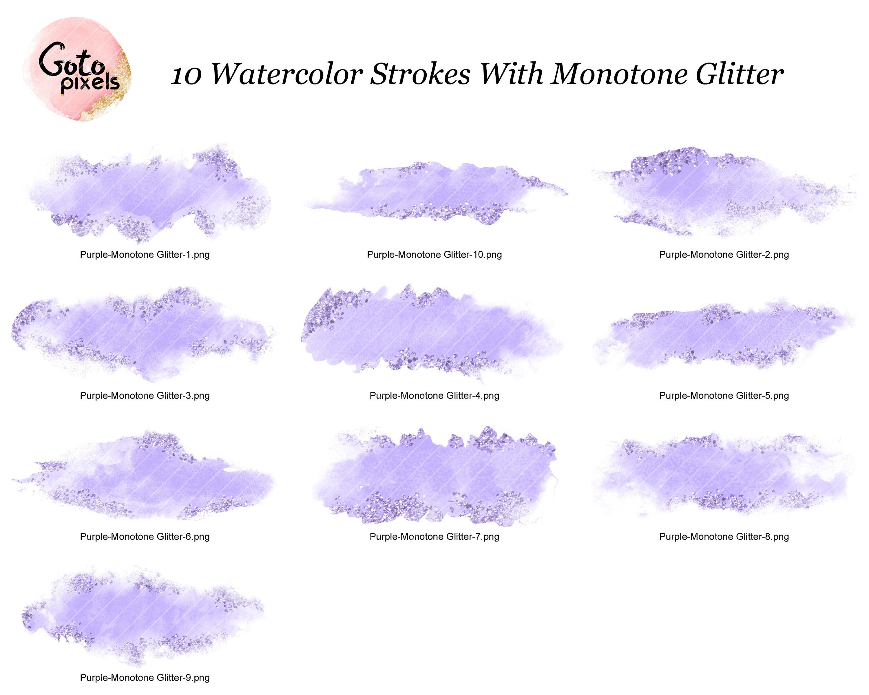 Purple Watercolor Brush Strokespurple Watercolor - Etsy