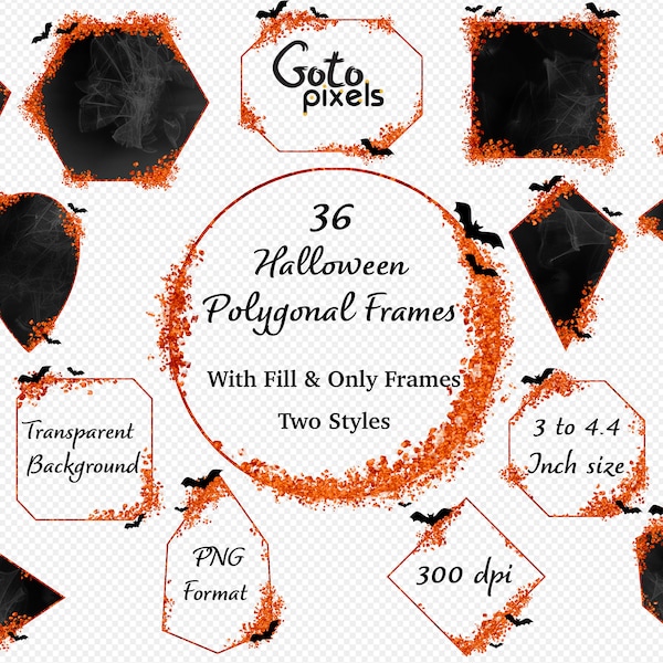 Halloween Frames - Etsy