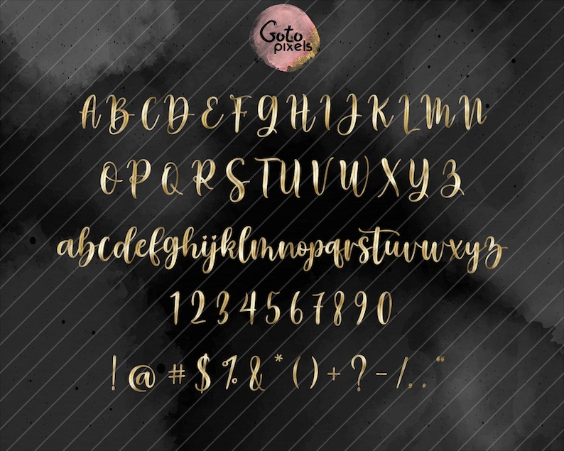 Gold Alphabet Clipart, Gold Font Clipart, Gold Foil Alphabet, Gold ...