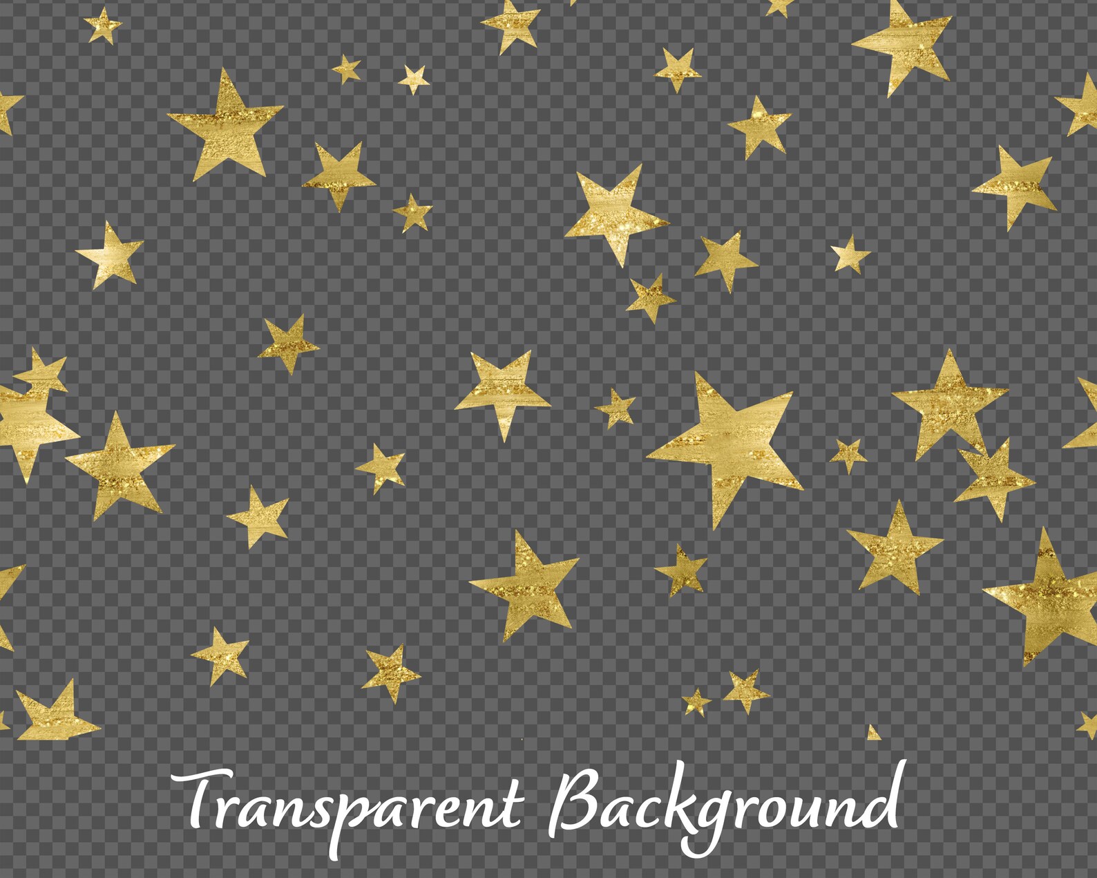 Seamless Gold Star Overlays Starry Night Gold Star Patterns - Etsy
