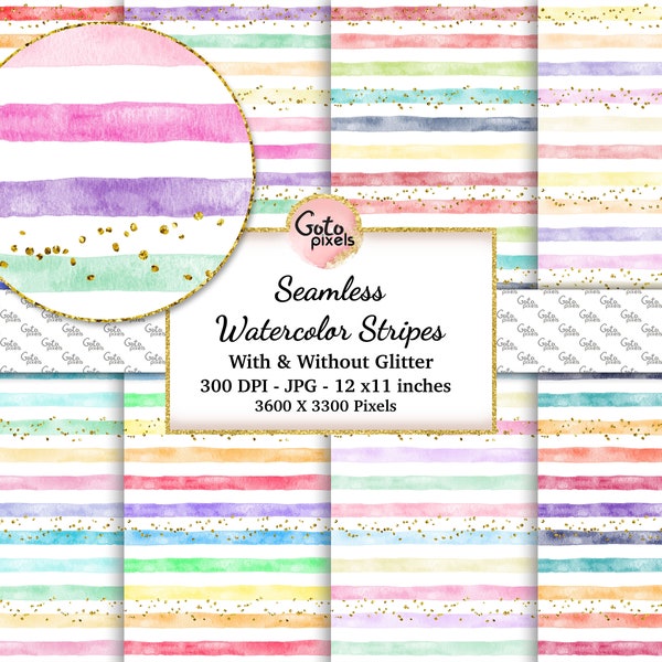 Stripe Digital Paper - Etsy