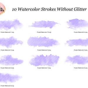 Purple Watercolor Brush Strokes,purple Watercolor Clipart,splash ...