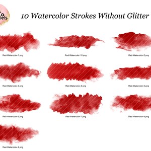 Red Watercolor Brush Strokes, Red Watercolor Clipart, Splash Clipart ...