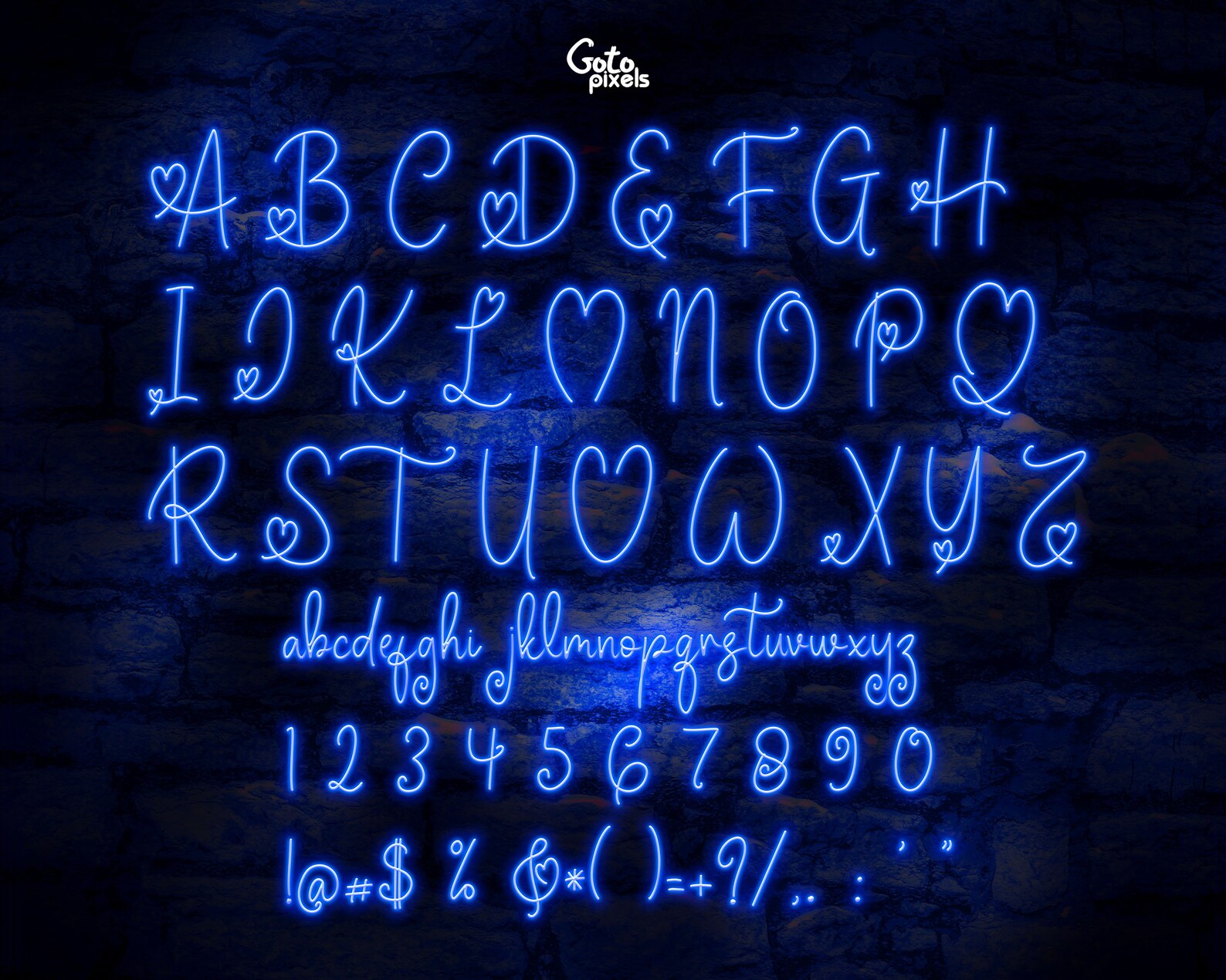 Neon Letters Clipart Blue Neon Alphabet Clipart Digital Neon - Etsy