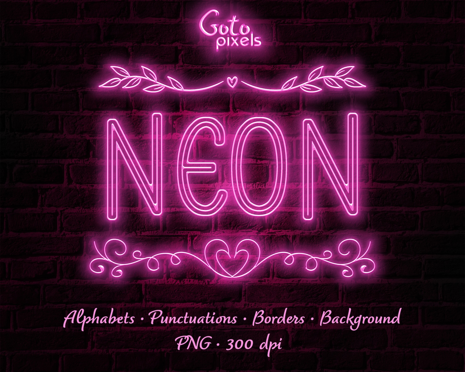 Neon Letters Clipart Pink Neon Alphabet Clipart Digital Neon - Etsy