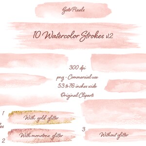 Pink Watercolor Brush Strokes, Pink Watercolor Clipart, Splash Clipart ...