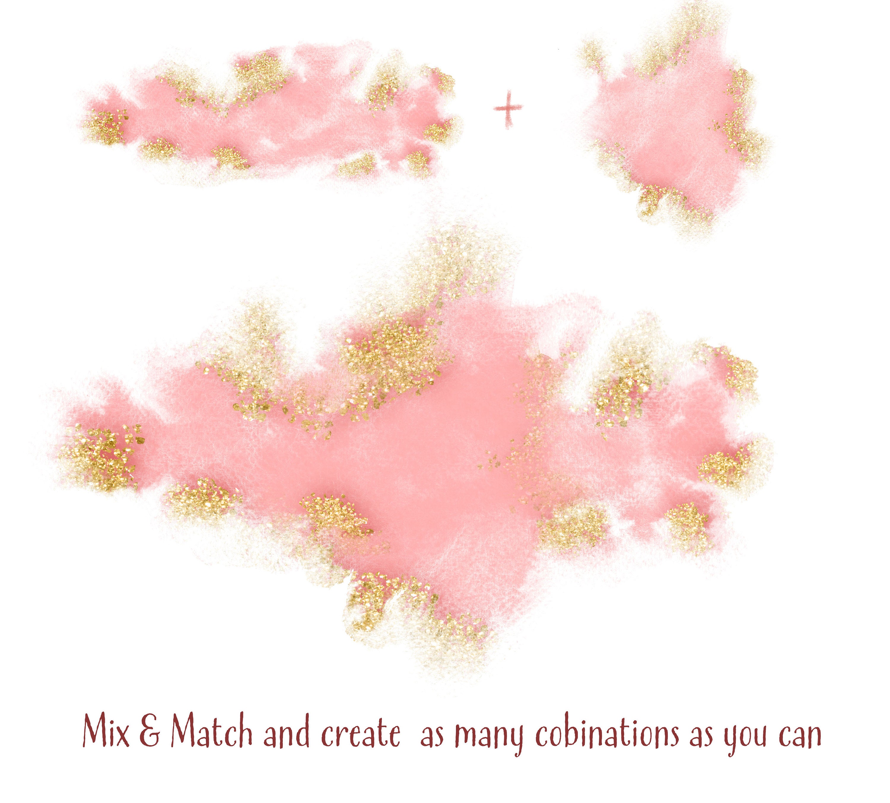 Pink Watercolor Splash Splashes and Splotches Clip Art | Etsy