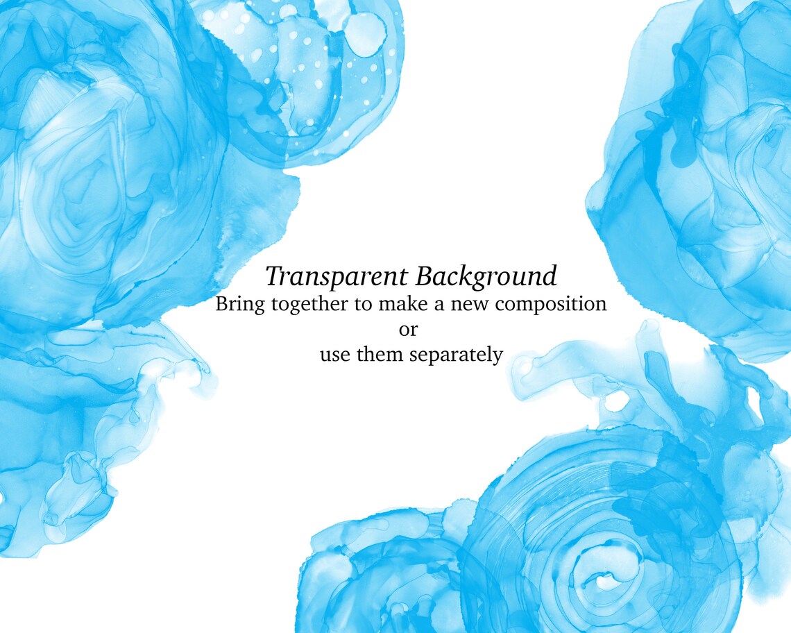 Logo Background Cyan Watercolor Background Clipart PNG Alcohol - Etsy