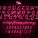 Pink Neon Alphabet Clipart, Neon Letters Clipart, Digital Neon Font ...