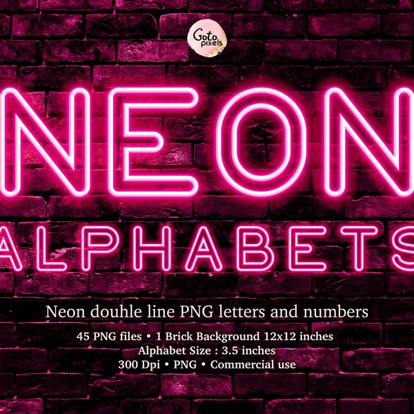Neon Letters - Etsy