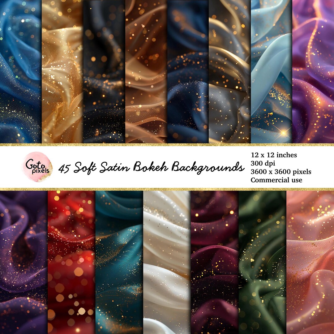 Luxury Satin Textures With Glitter, Satin With Gold Glitter, Silky ...