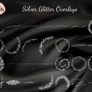 Gold Glitter Overlays Clipart, Rosegold and Silver PNG Glitter ...