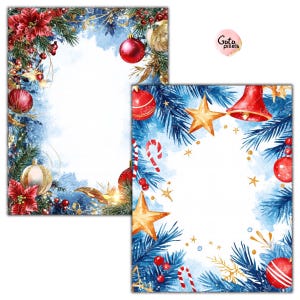 Christmas Invitation Backgrounds: Winter Wedding Digital Paper (digital ...
