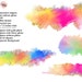 Rainbow Watercolor Brush Strokes Rainbow Watercolor Clipart - Etsy