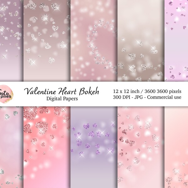 Bokeh Heart Hearts - Etsy