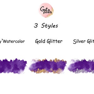 Purple Watercolor Brush Strokes,purple Watercolor Clipart,splash ...