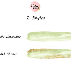 Green Watercolor Brush Strokes, Green Watercolor Clipart, Splash ...