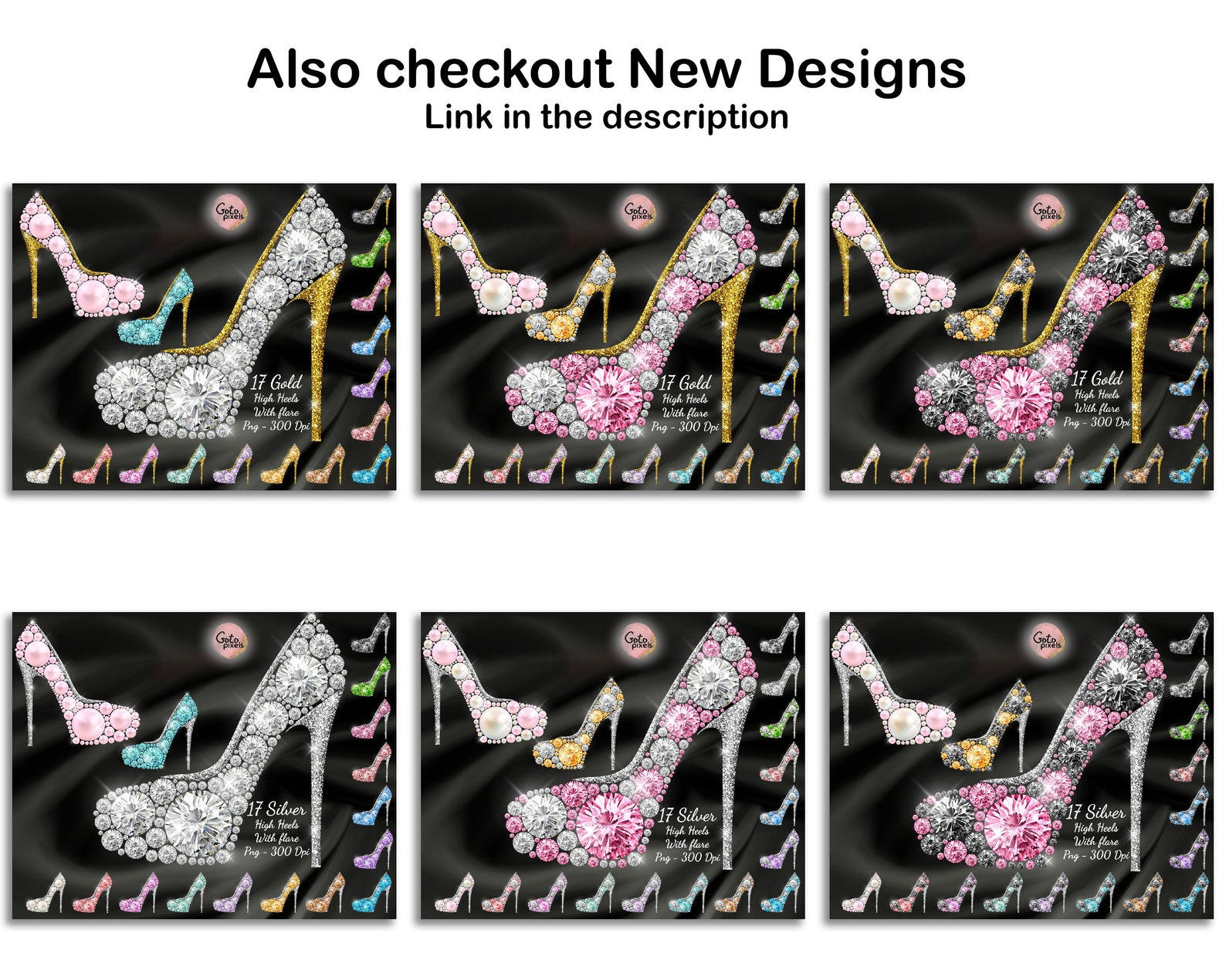 Diamond Shoe PNG Digital File Diamond High Heels Png Digital - Etsy