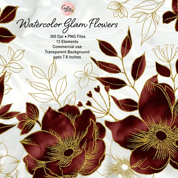 Burgundy Clip Art - Etsy