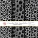 Black Leopard Print Seamless Pattern: Monotone Cheetah (digital ...