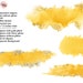 Yellow Watercolor Brush Strokes,yellow Watercolor Clipart,splash ...