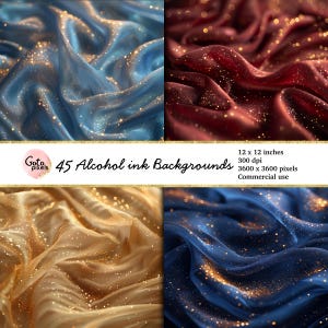 Luxury Satin Textures With Glitter, Satin With Gold Glitter, Silky ...