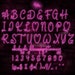 Neon Letters Clipart Pink Neon Alphabet Clipart Digital Neon - Etsy