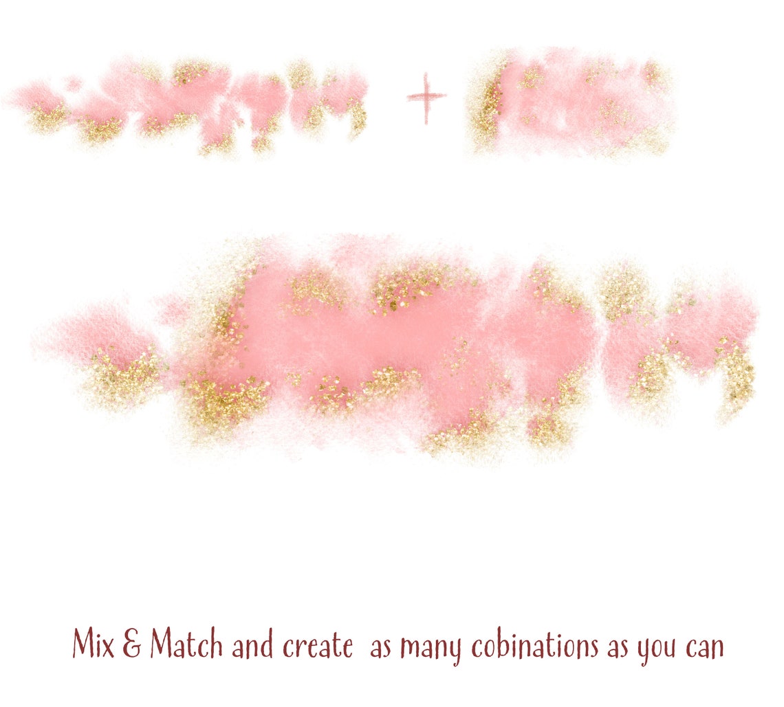 Pink Watercolor Splash Splashes and Splotches Clip Art - Etsy