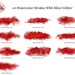 Red Watercolor Brush Strokes Red Watercolor Clipart Splash - Etsy