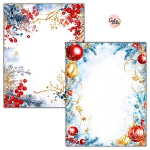 Christmas Invitation Backgrounds: Winter Wedding Digital Paper (digital ...