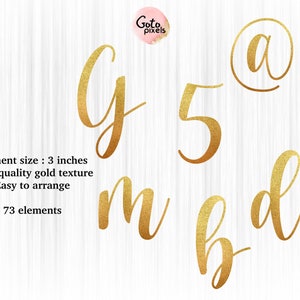 Gold Alphabet Clipart, Gold Font Clipart, Gold Foil Alphabet, Gold ...