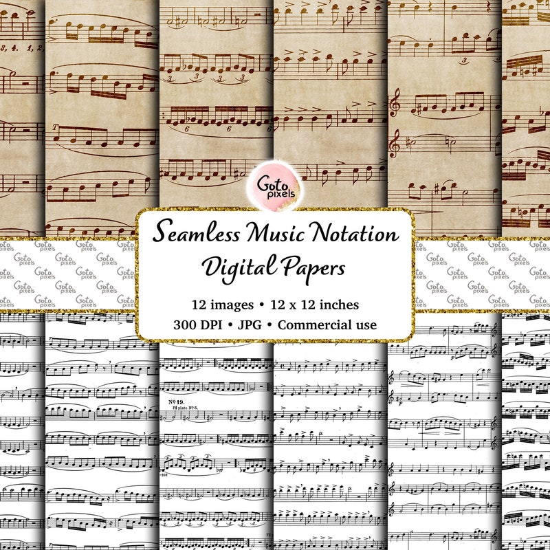 Music Pattern - Etsy