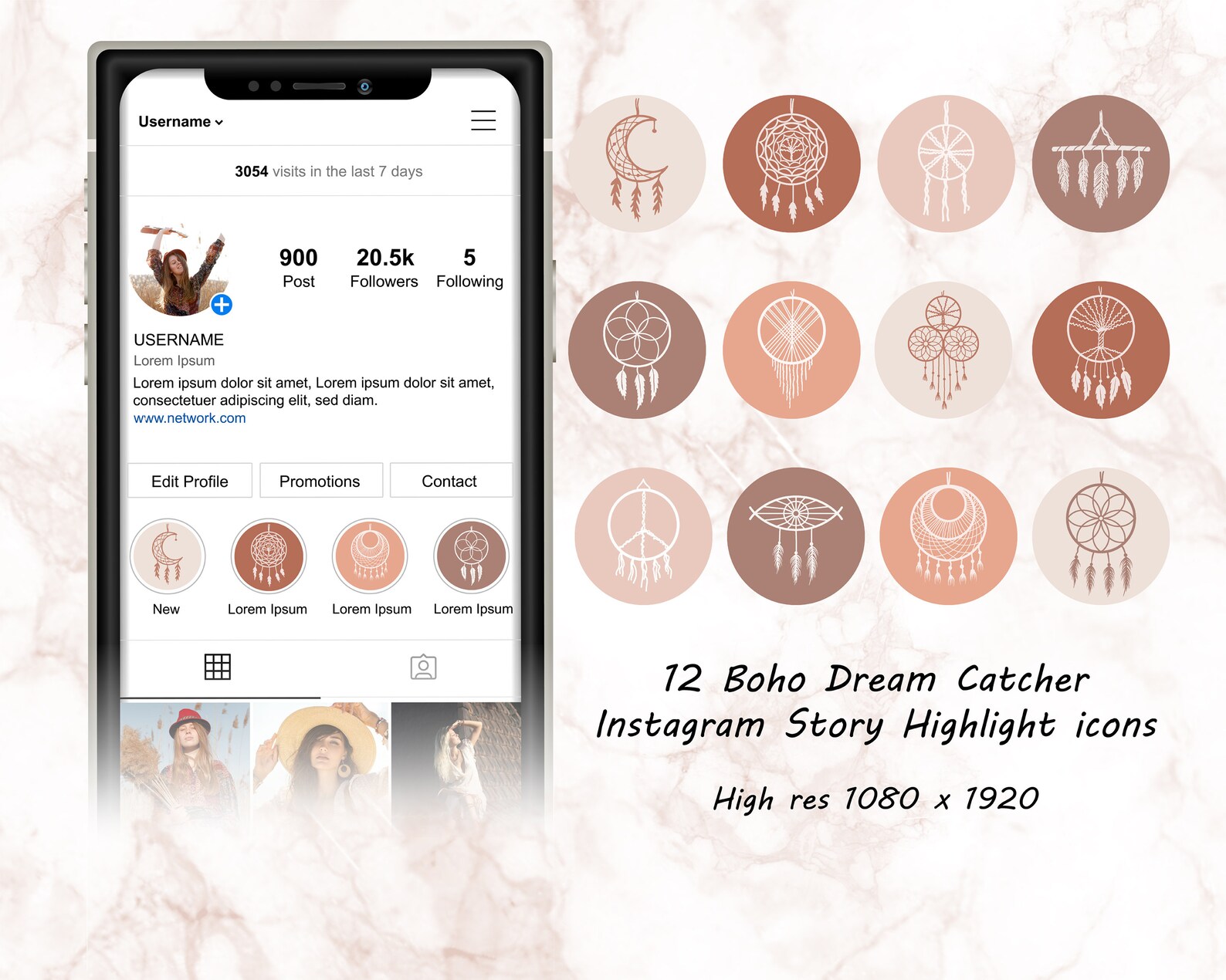 Dreamcatcher Story Highlight Covers Instagram Highlight - Etsy