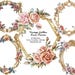 Rococo Pink Gold Frame: Baroque Border PNG Clipart (digital Download ...