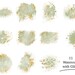 Green Watercolor Glitter Clipart: Splashes & Splotches (digital PNG) - Etsy