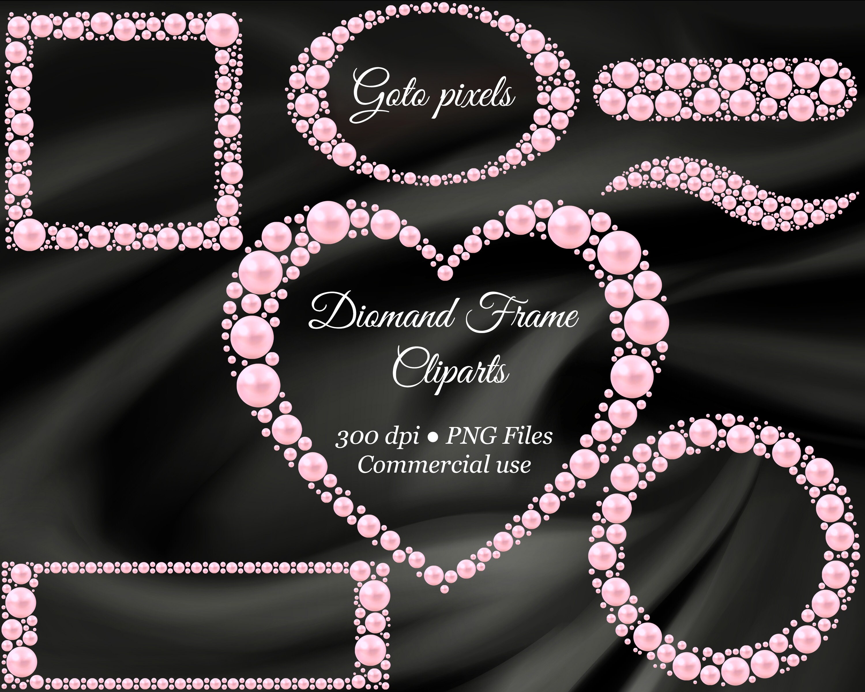 Pearl Borders Clip Art