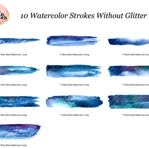 Blue Watercolor Brush Strokes, Blue Watercolor Clipart, Splash Clipart ...