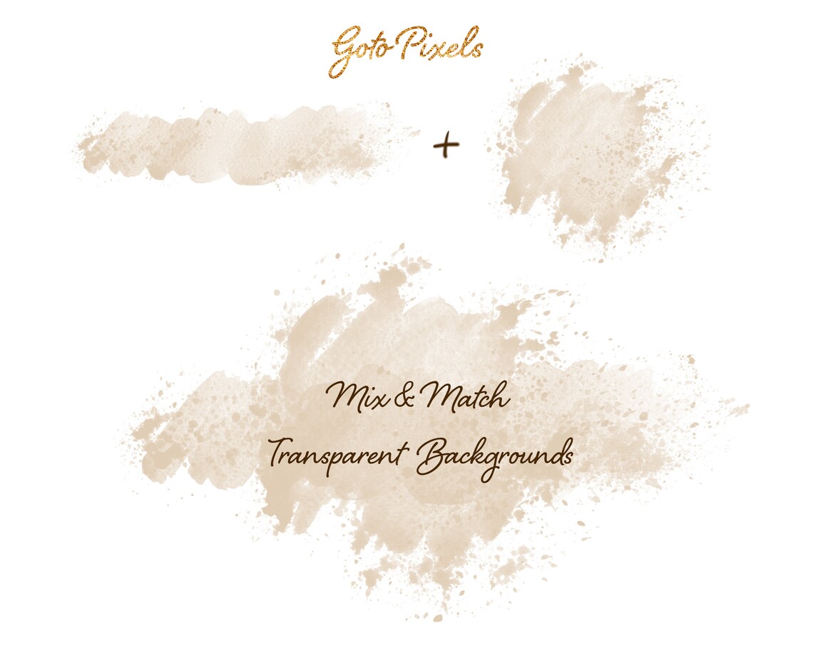 Beige Watercolor Splash With Gold Damask Beige Watercolor - Etsy