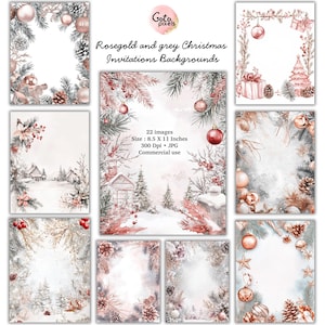 Christmas Invitation Background, Winter Invitation Backgrounds, Wedding ...