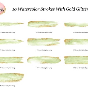Green Watercolor Brush Strokes, Green Watercolor Clipart, Splash ...