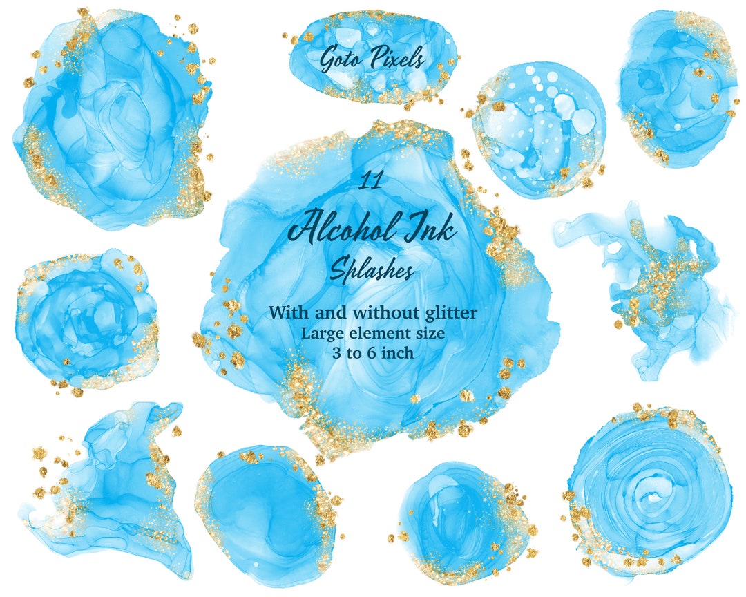 Logo Background Cyan Watercolor Background Clipart PNG Alcohol Ink ...