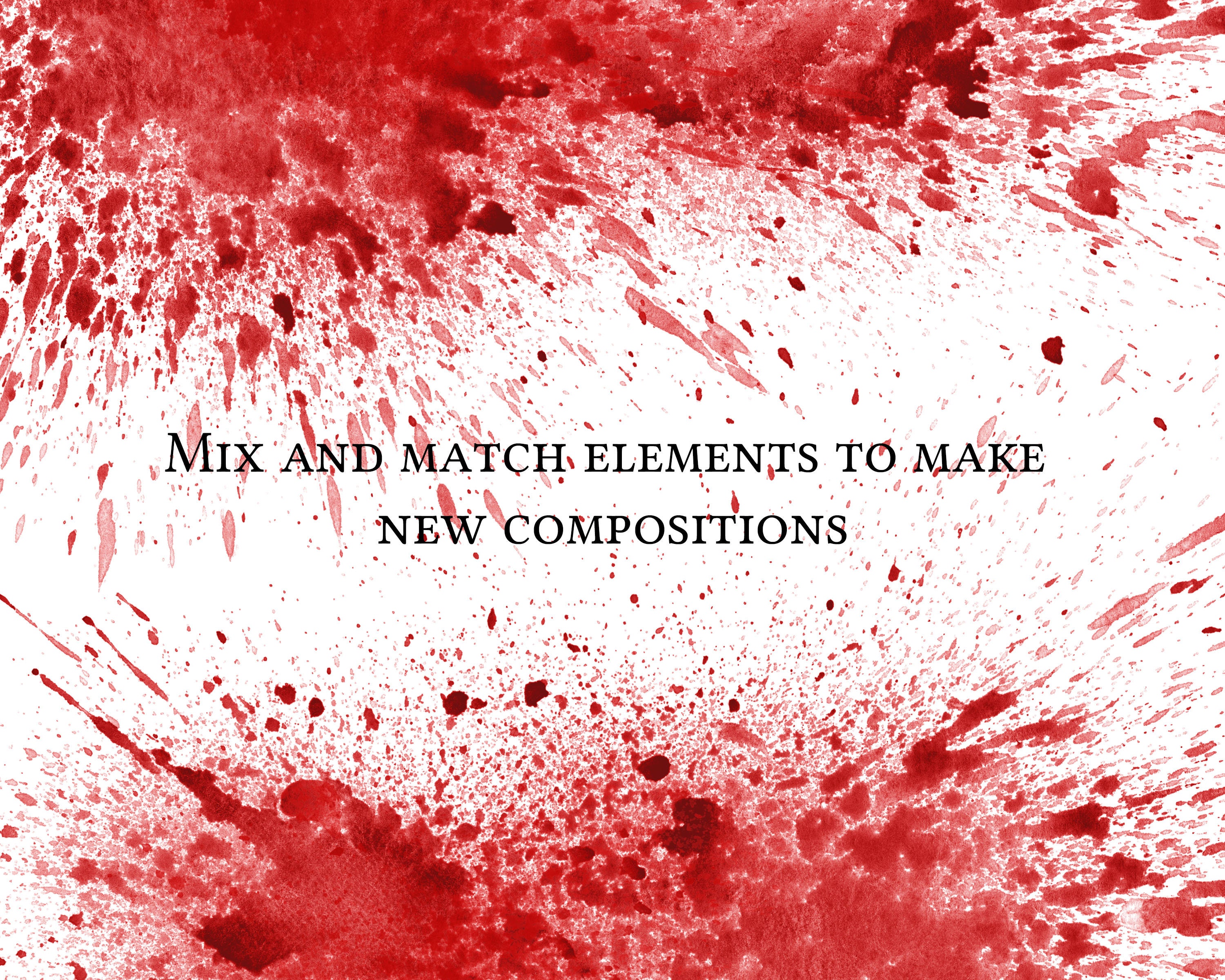 Red Watercolor Clipart With Gold Glitter Splashes and - Etsy