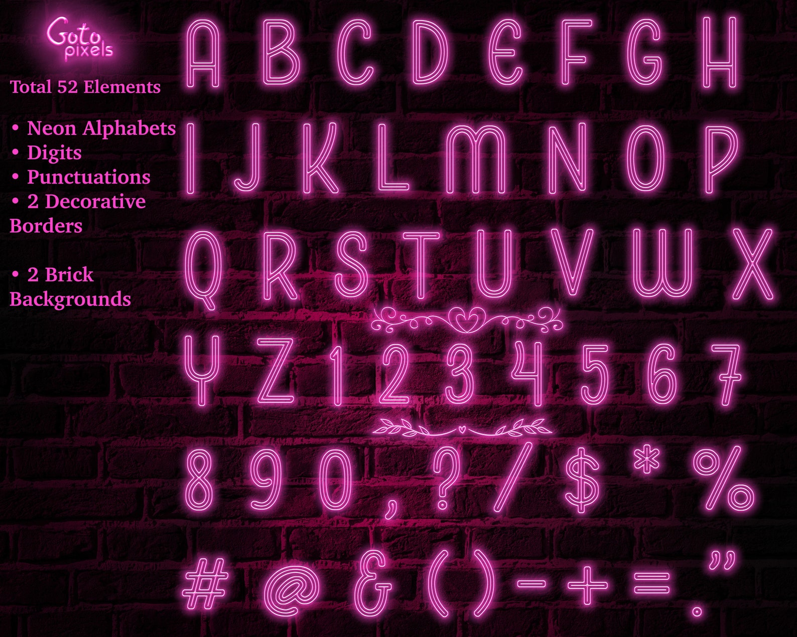 Neon Letters Clipart Pink Neon Alphabet Clipart Digital Neon - Etsy