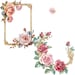 Rococo Pink Gold Frame: Baroque Border PNG Clipart (digital Download ...