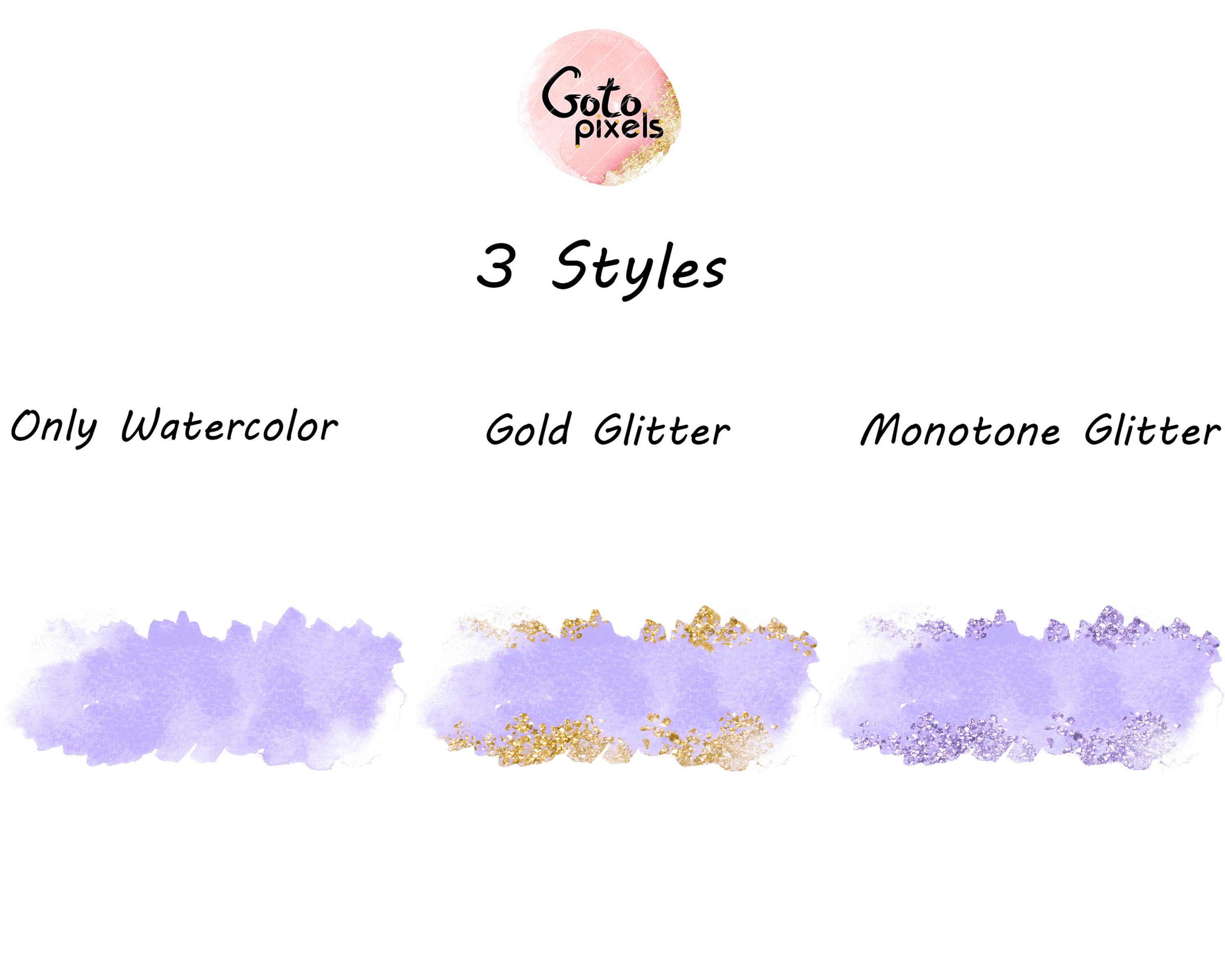 Purple Watercolor Brush Strokespurple Watercolor - Etsy