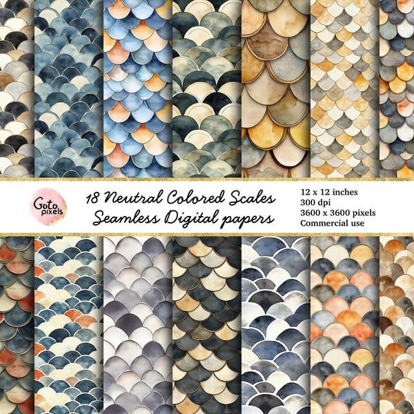 Fish Scale Wallpaper - Etsy