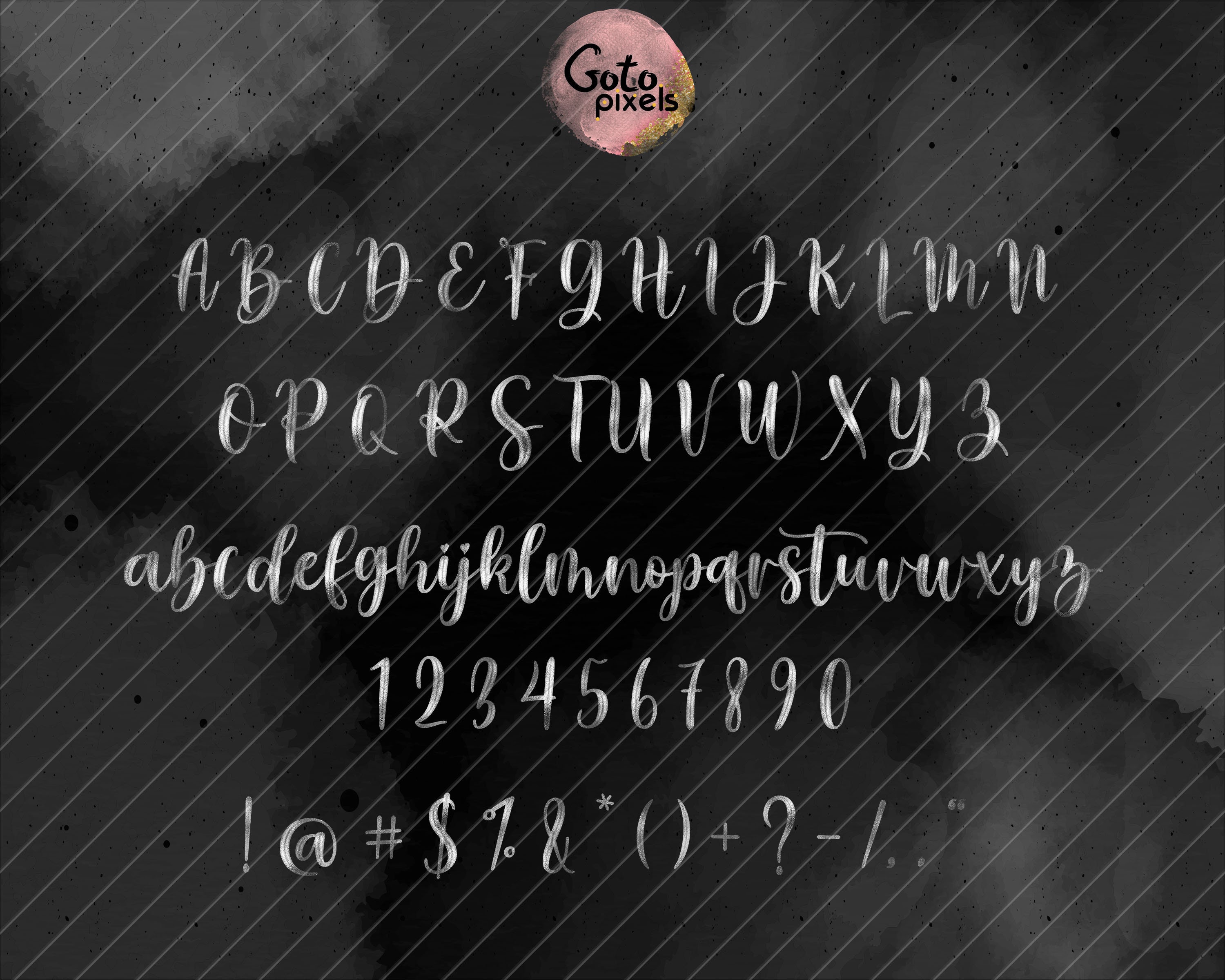 Silver Alphabet Clipart Silver Font Clipart Silver Foil - Etsy